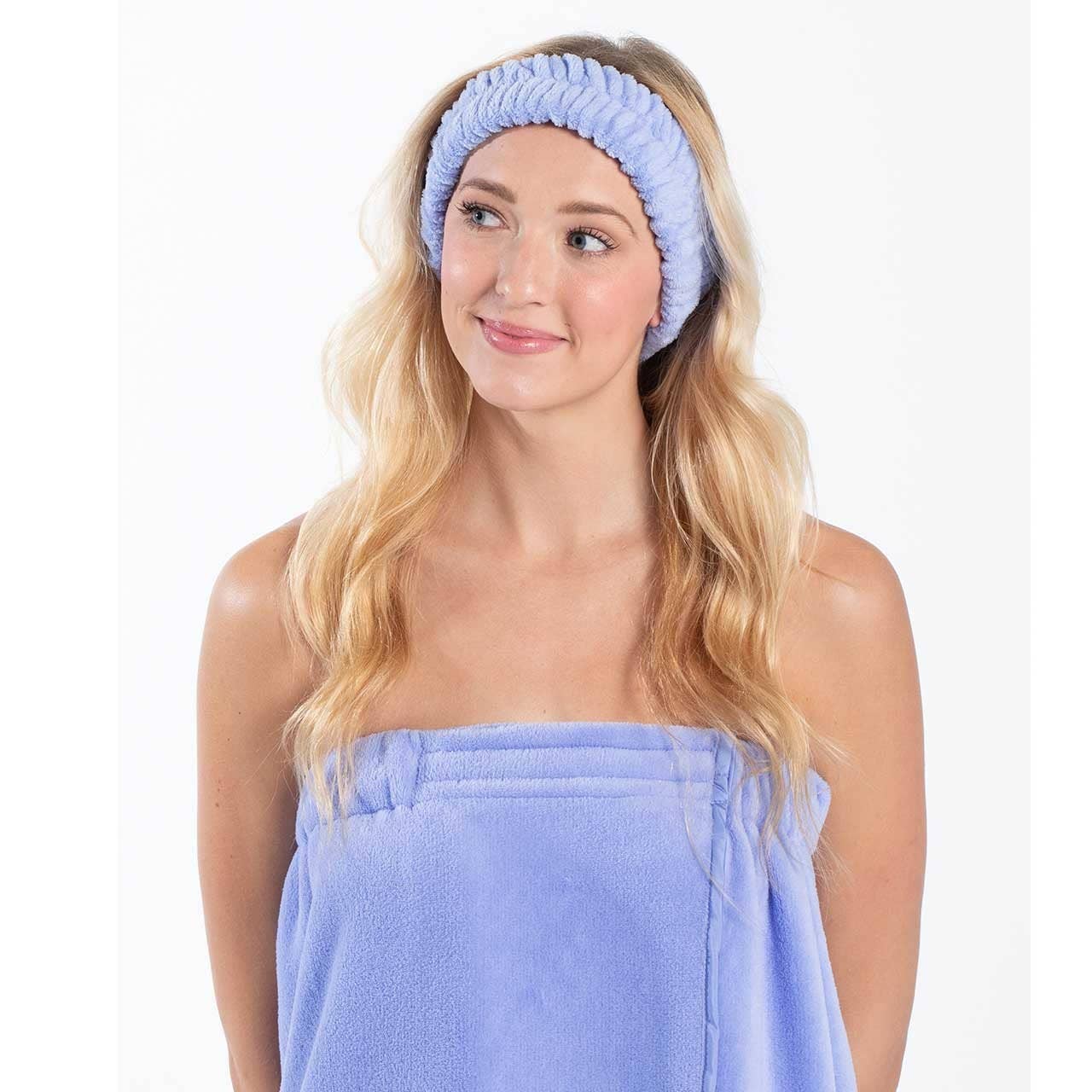 Bella Sleep + Spa - Plush Periwinkle Spa Wrap – Plaid Rabbit Gifts