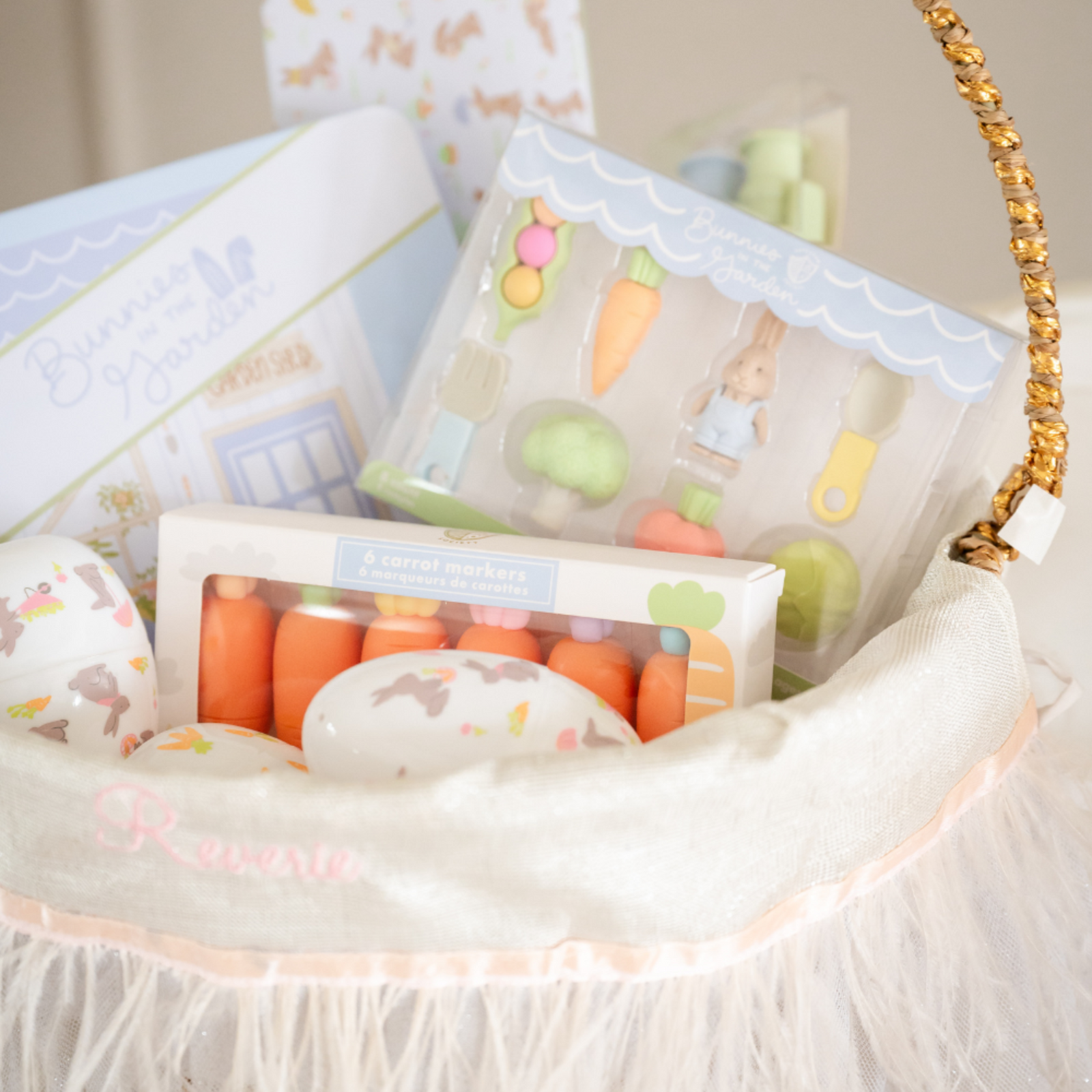 Jollity & Co Bunnies In The Garden Eraser Set – Plaid Rabbit Gifts