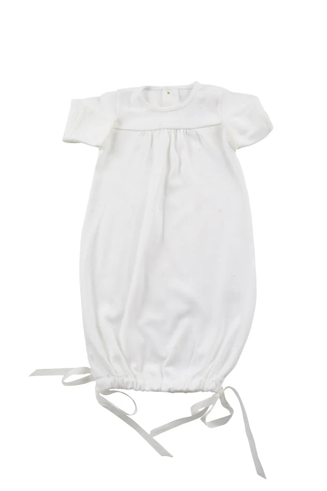 Grayson Knit Gown - Ecru – Plaid Rabbit Gifts