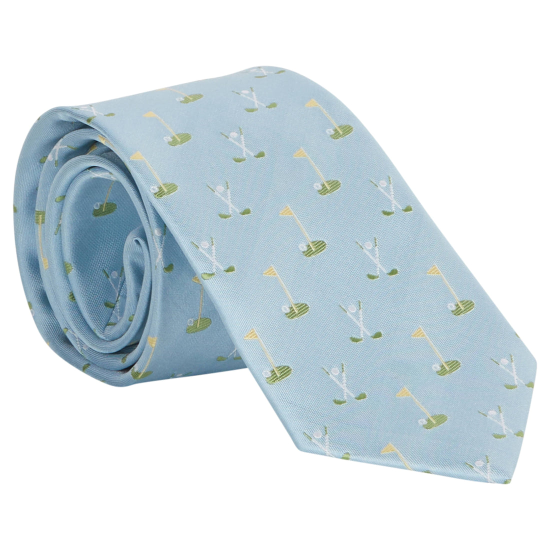 Little English Golf Cart Neck Tie – Plaid Rabbit Gifts