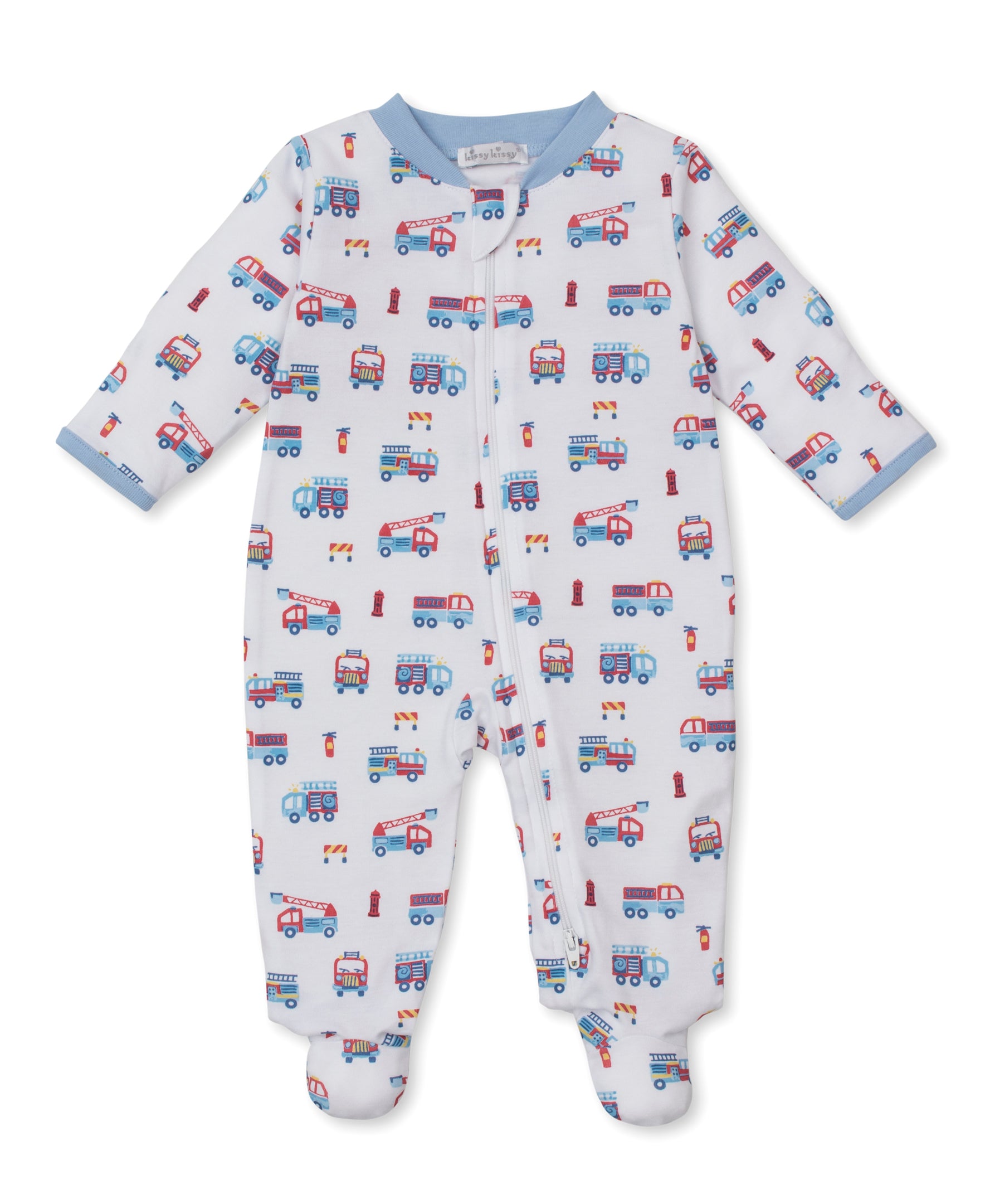Footie W/ Zip - Fight the Fire – Plaid Rabbit Gifts